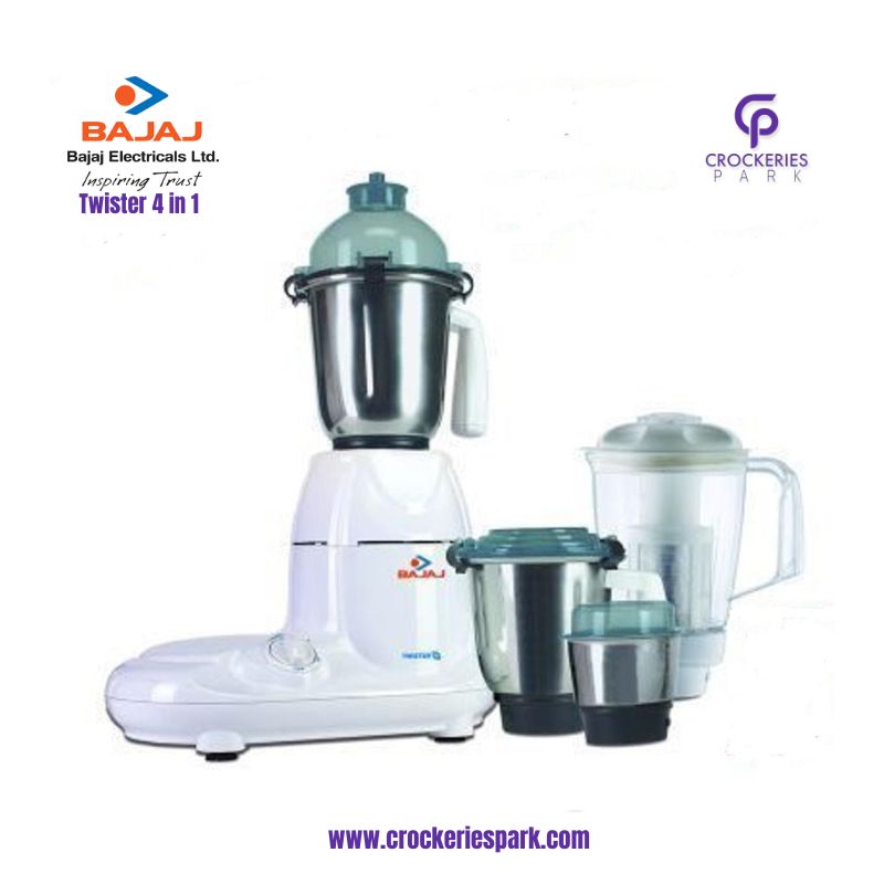 Crockeries Park - Buy Bajaj Twister 4 in 1 750 Watts Mixer Grinder ...